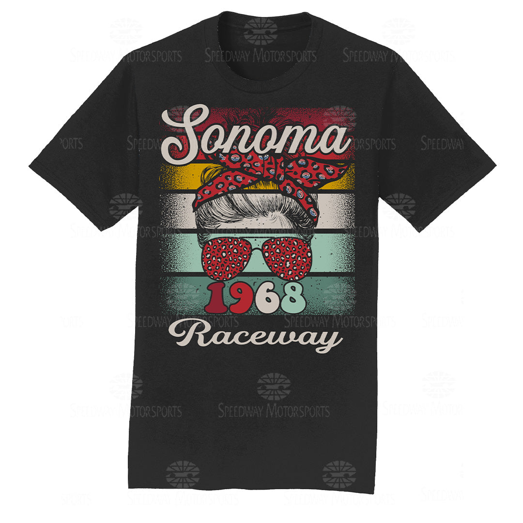 SNA Ladies Messy Bun Tee – Speedway Motorsports Online Store
