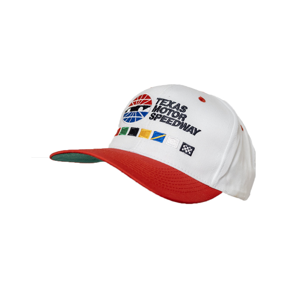 TMS Race Flags Hat - White – Speedway Motorsports