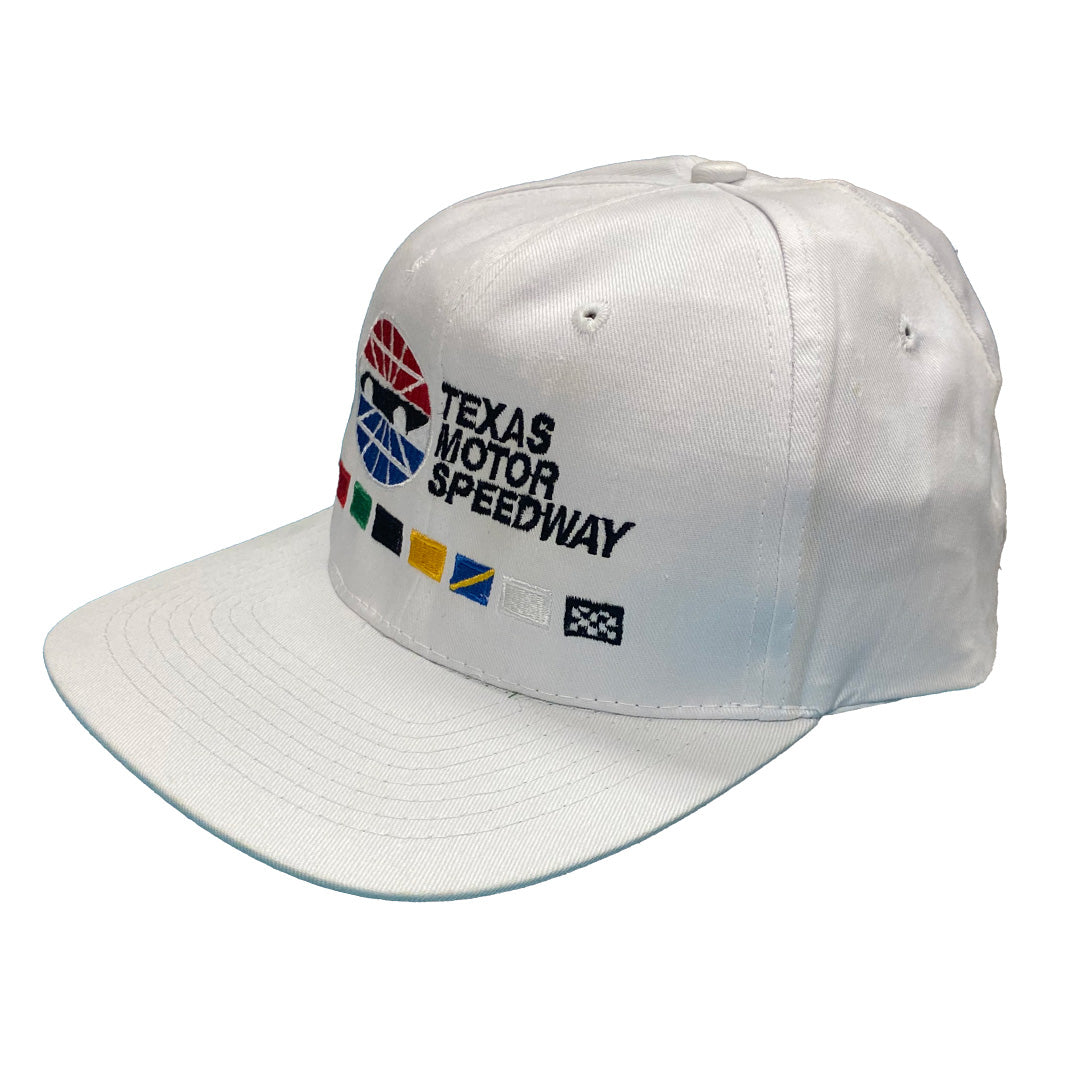 TMS Race Flags Hat - White – Speedway Motorsports Online Store